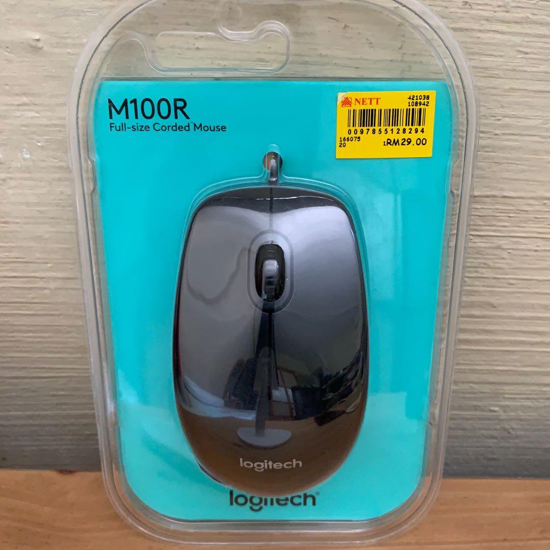 Logitech Wired Mouse M100R, Computers & Tech, Parts & Accessories ...