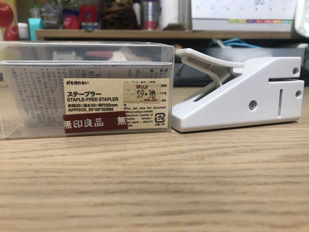 Muji Staple Free Stapler, Hobbies & Toys, Stationery & Craft, Other ...