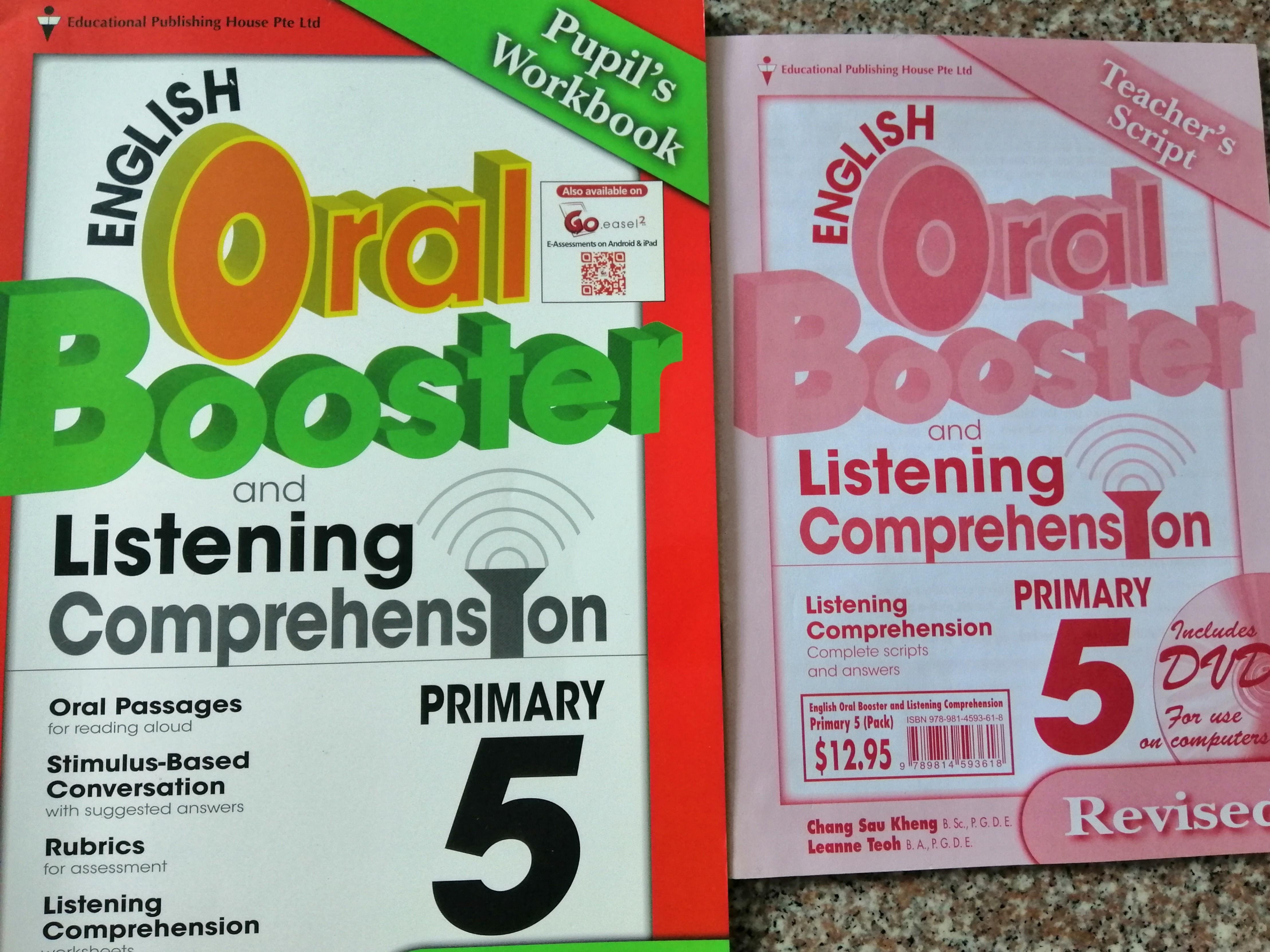 P5 English Oral booster and Listening Comprehension +CD, Hobbies & Toys ...