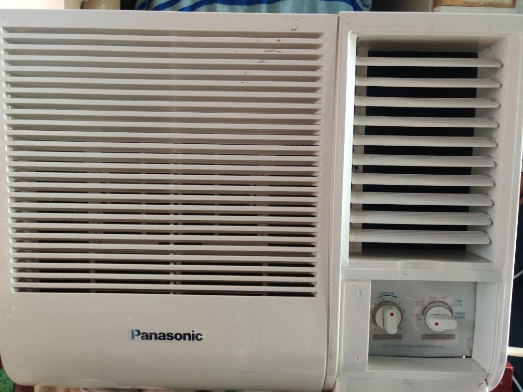 Panasonic Window Type Aircon 1HP, TV & Home Appliances, Air ...