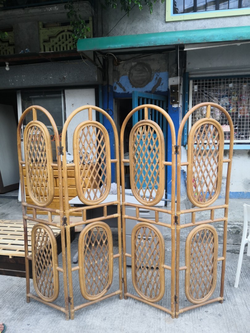 Ratan divider / ratan partition wall, Furniture & Home Living, Office ...