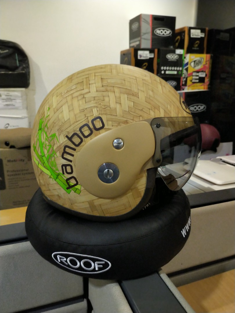 Roof Limited Edition Bamboo Helmet, Auto Accessories on Carousell