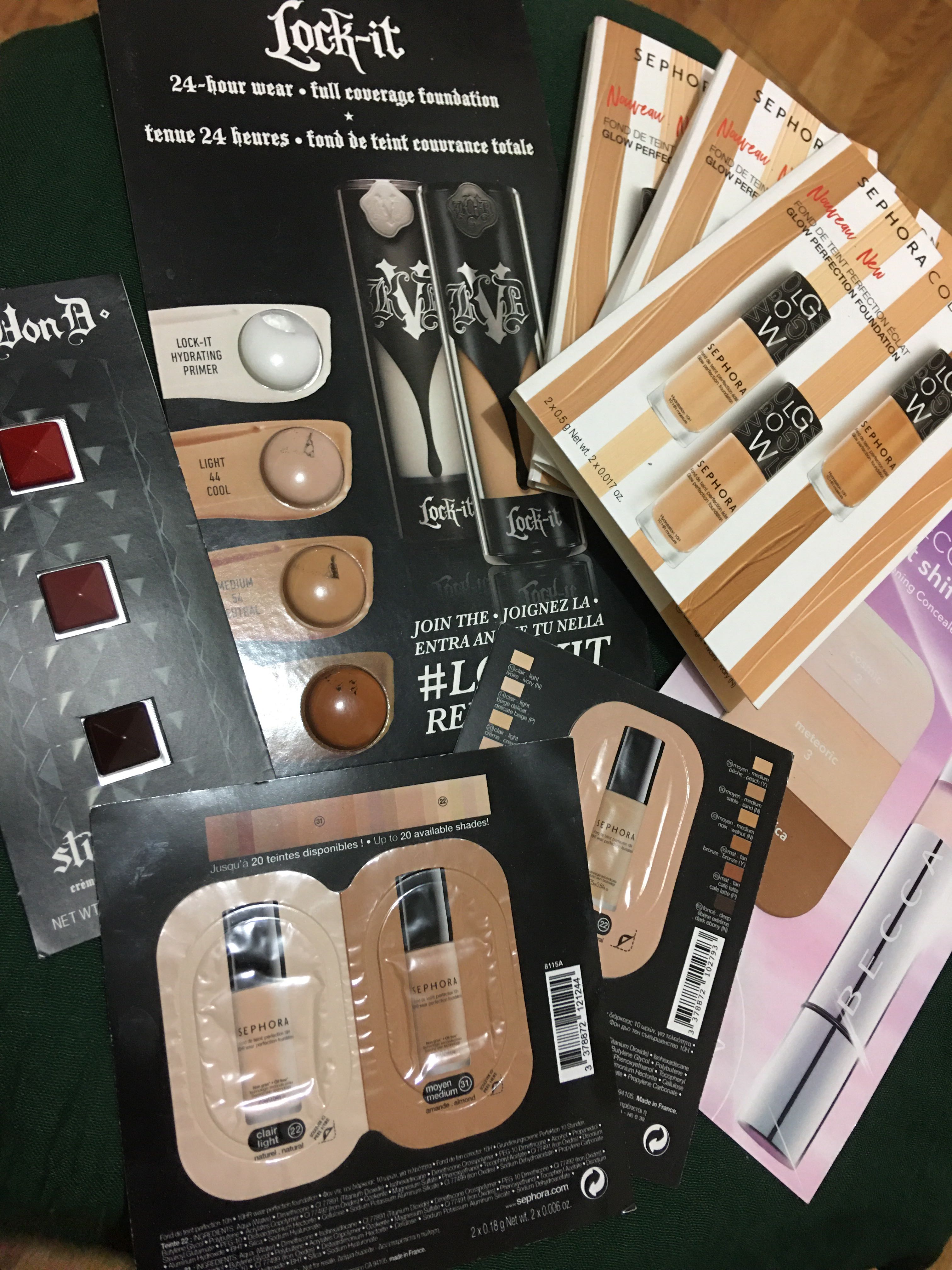 SEPHORA SAMPLE CARDS, Beauty & Personal Care, Face, Makeup on Carousell