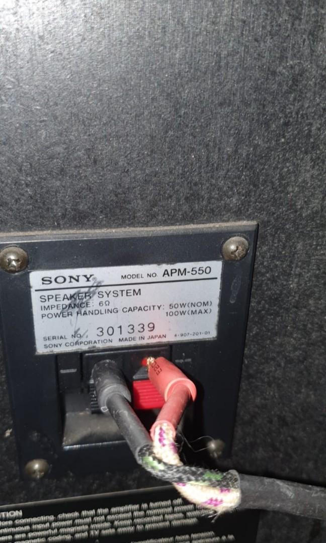 SONY APM-550 Japan made speakers, Audio, Soundbars, Speakers ...