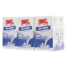 Thai Denmark UHT Milk Plain 200ML x 36 Packs. 100% Fresh Milk! Halal ...