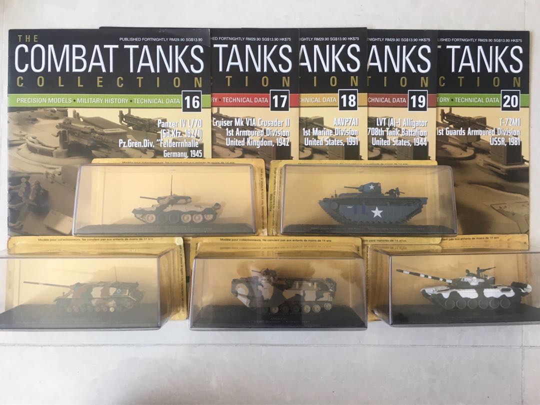 The Combat Tanks Collection Set D, Vintage & Collectibles, Vintage ...