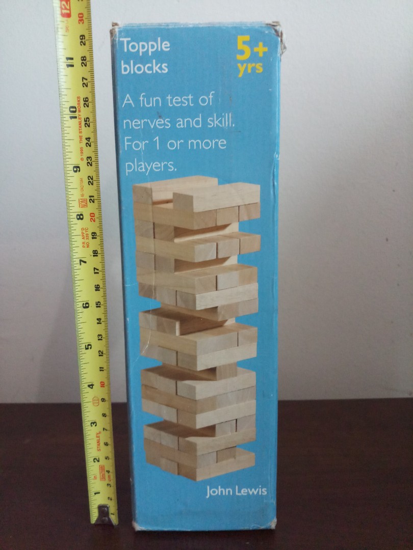 Topple / Stacking Wood Blocks Game, Hobbies & Toys, Toys & Games on ...