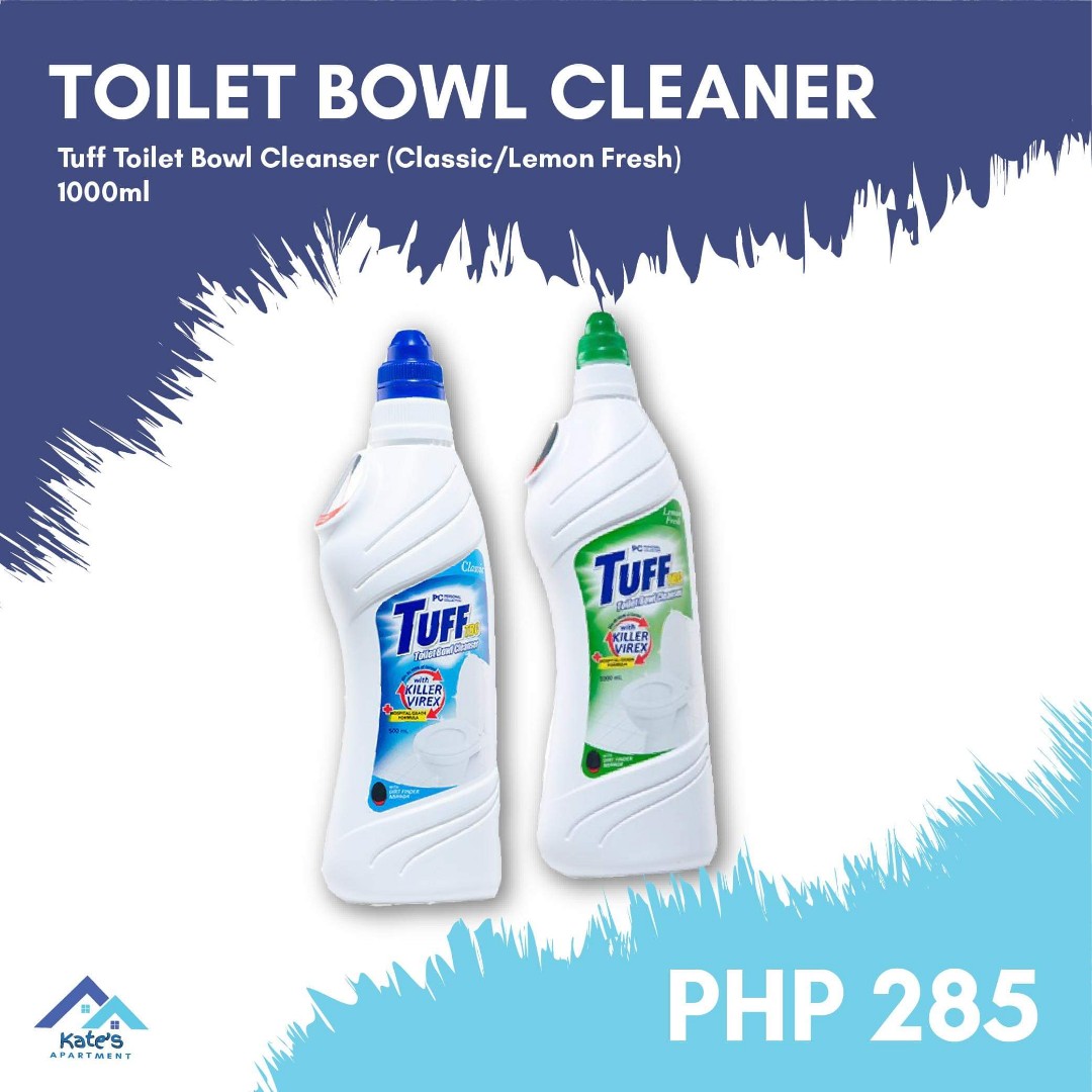 TUFF TBC 1000mL (Toilet Bowl Cleaner) w/ Killer Virex, Furniture & Home ...