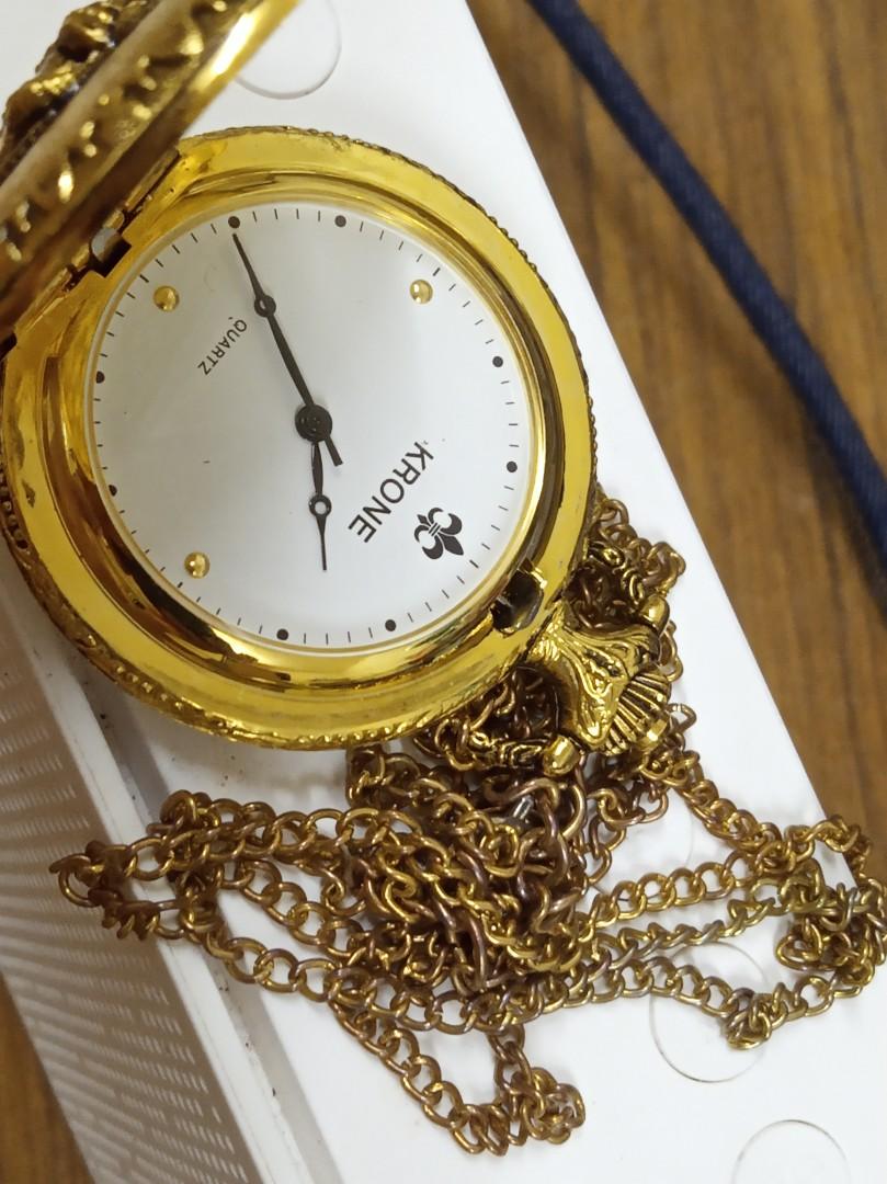 Vintage Krone pocket watch, Men's Fashion, Watches & Accessories ...