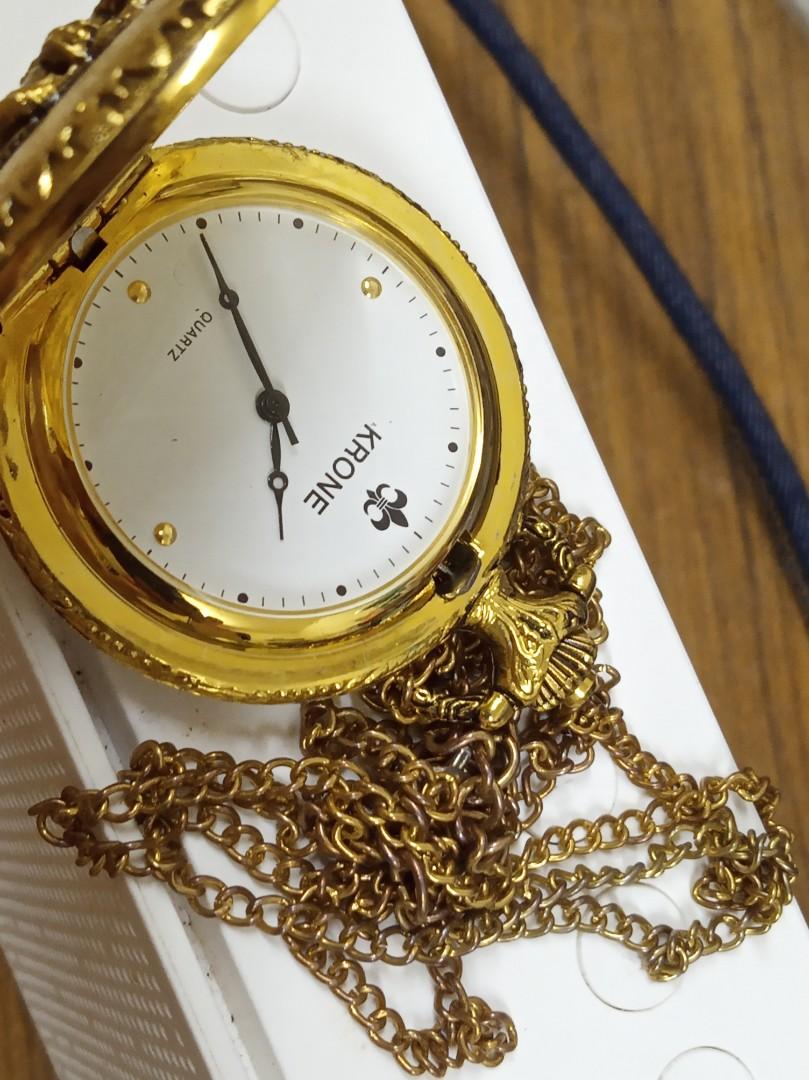 Vintage Krone pocket watch, Men's Fashion, Watches & Accessories ...