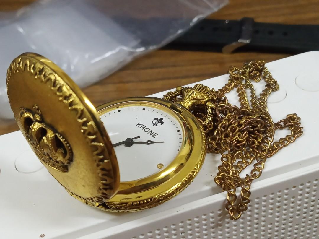 Vintage Krone pocket watch, Men's Fashion, Watches & Accessories ...