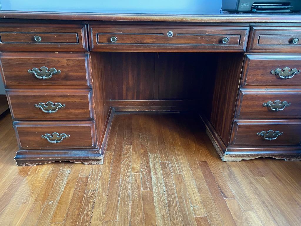 Vintage Office Desk, Furniture & Home Living, Furniture, Tables & Sets ...