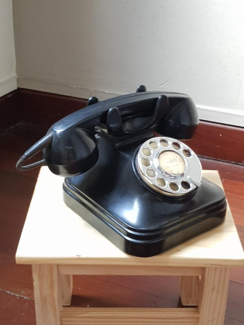 Vintage turn dial phone, Hobbies & Toys, Memorabilia & Collectibles ...