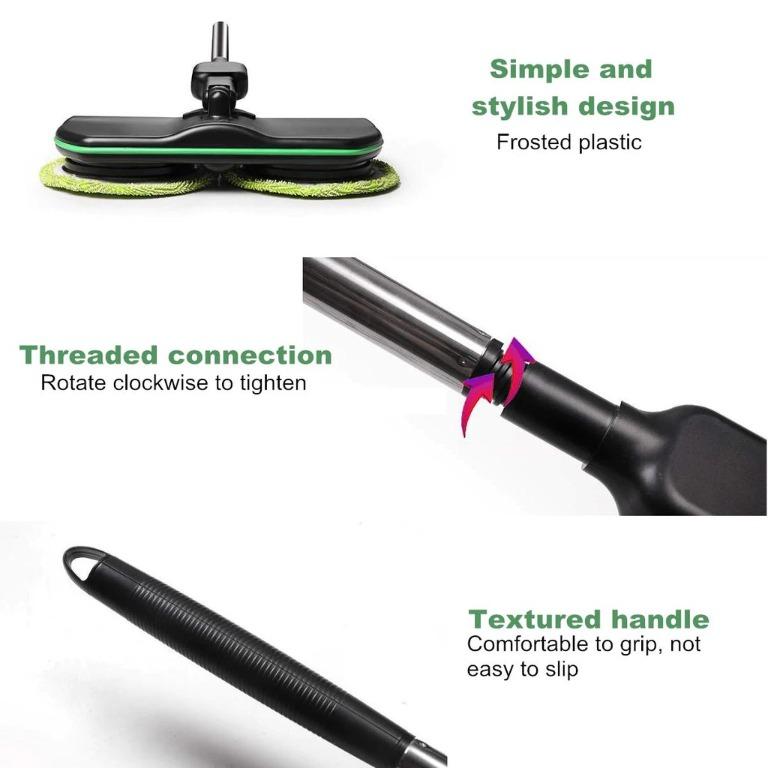 Wireless Rotating Electric Mop Rechargeable Floor Wiper Cordless ...