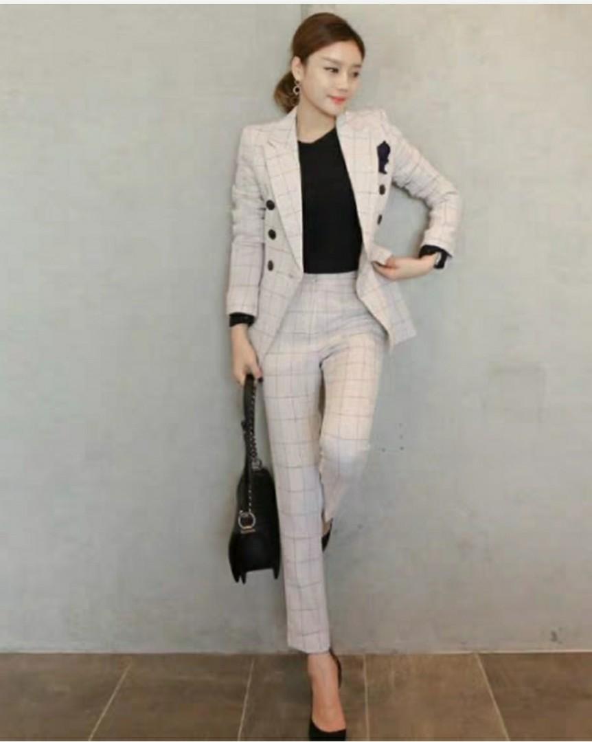 Women OL Suit / set/ coat, Women's Fashion, New Undergarments ...