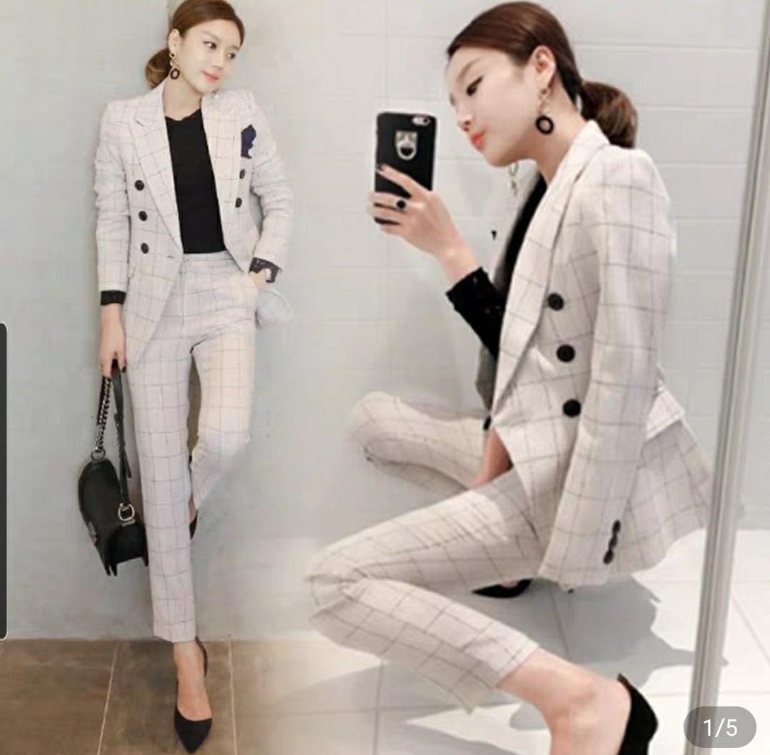 Women OL Suit / set/ coat, Women's Fashion, New Undergarments ...