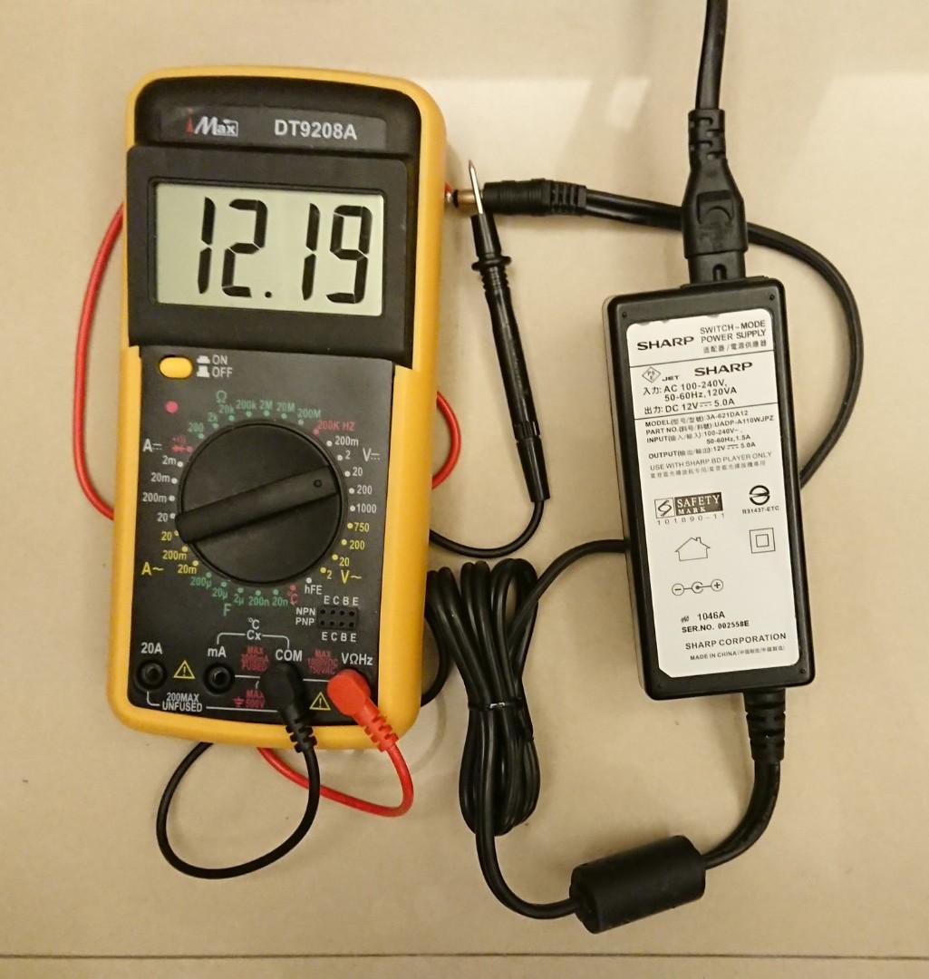 12V 5A 變壓器 (變流器 適配器 充電器 電源供應器) Sharp 3A-621DA12, 電視及其他電器 , 轉換器及插頭在旋轉拍賣