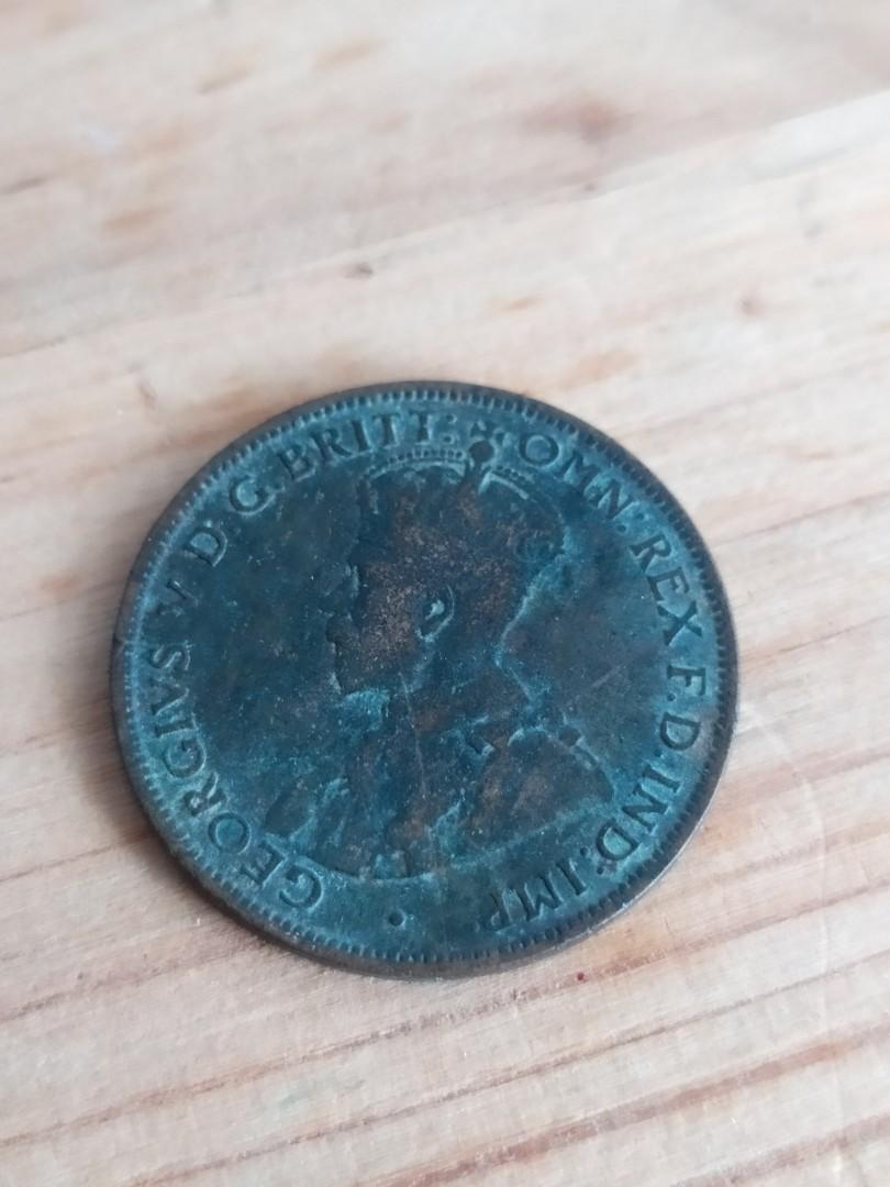 1921 Commonwealth Of Australia One Half Penny Coin Vintage, Hobbies ...