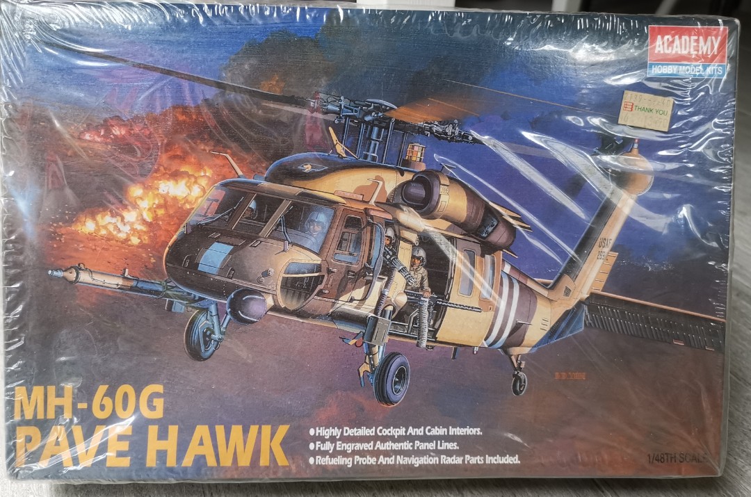 Academy 1/48 scale MH-60G Pave Hawk helicopter plastic model, Hobbies ...
