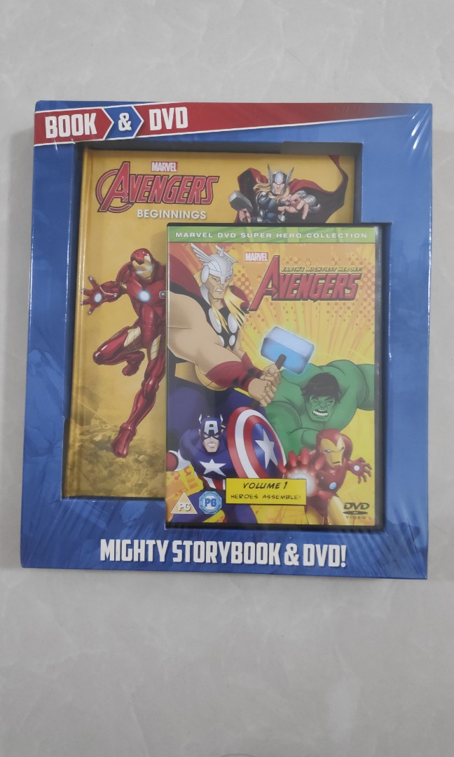 Avengers Story Book & DVD, Hobbies & Toys, Books & Magazines, Children ...