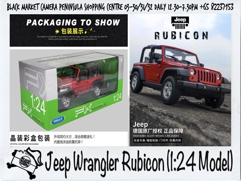 [BMC] Jeep Wrangler Rubicon 1:24 Welly Toy Car Miniature Model, Hobbies ...