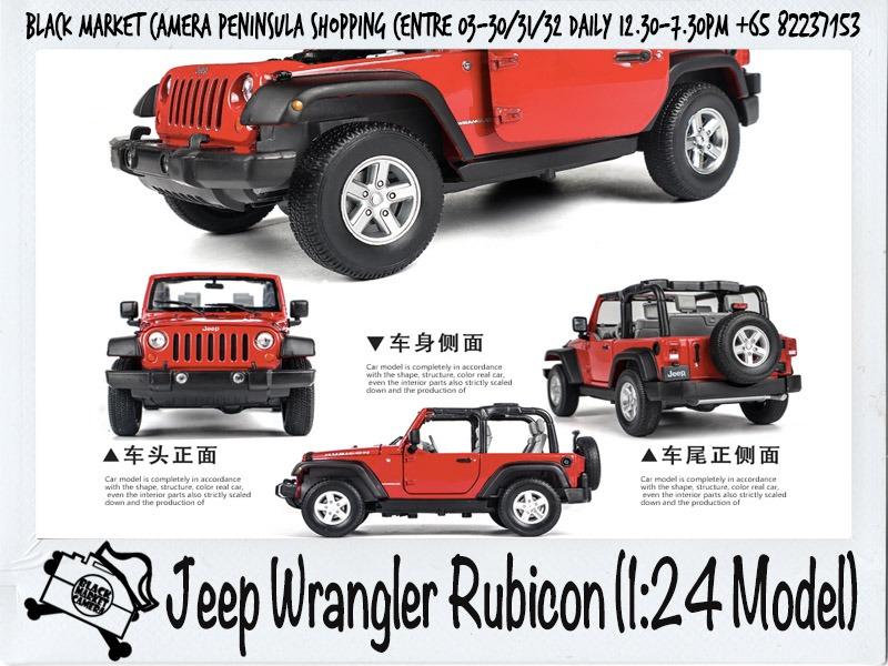 [BMC] Jeep Wrangler Rubicon 1:24 Welly Toy Car Miniature Model, Hobbies ...