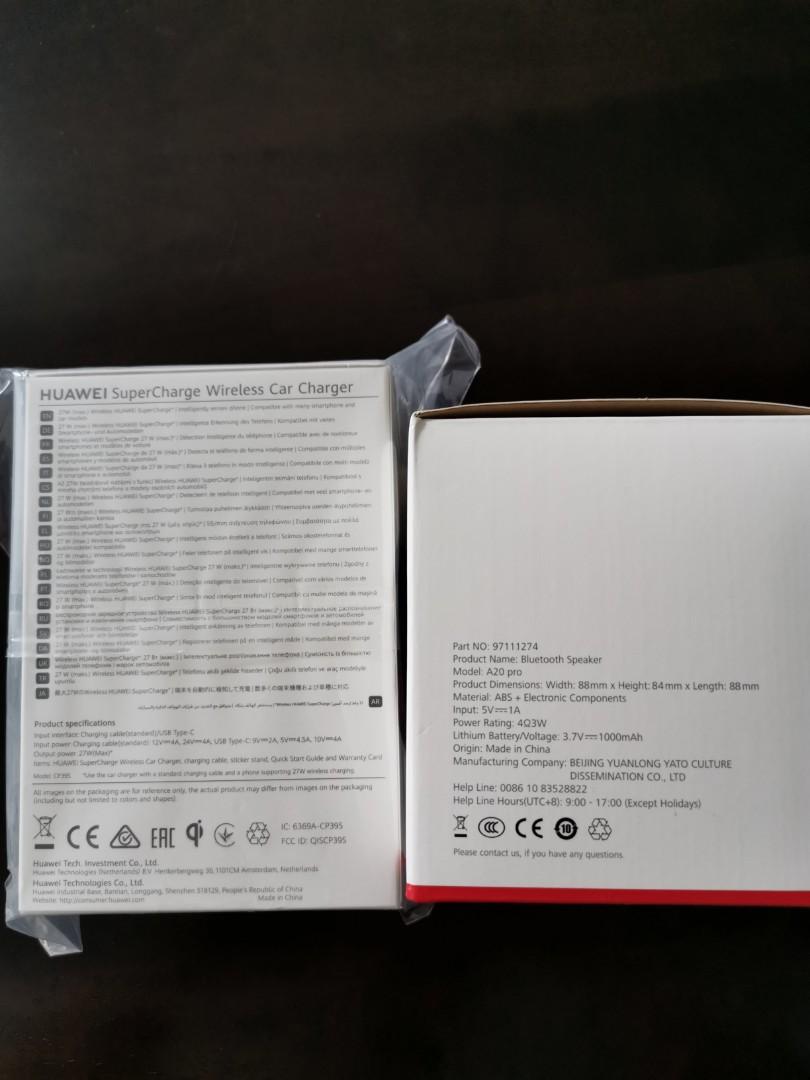 BNIB Huawei A20 Pro Bluetooth Speaker, Audio, Earphones on Carousell