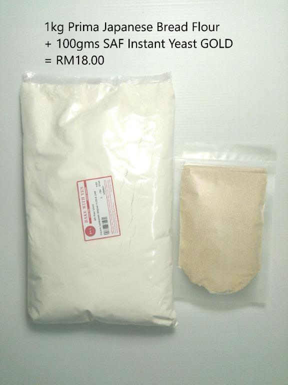 Prima Japanese Bread Flour and SAF Instant Yeast GOLD, Food & Drinks ...