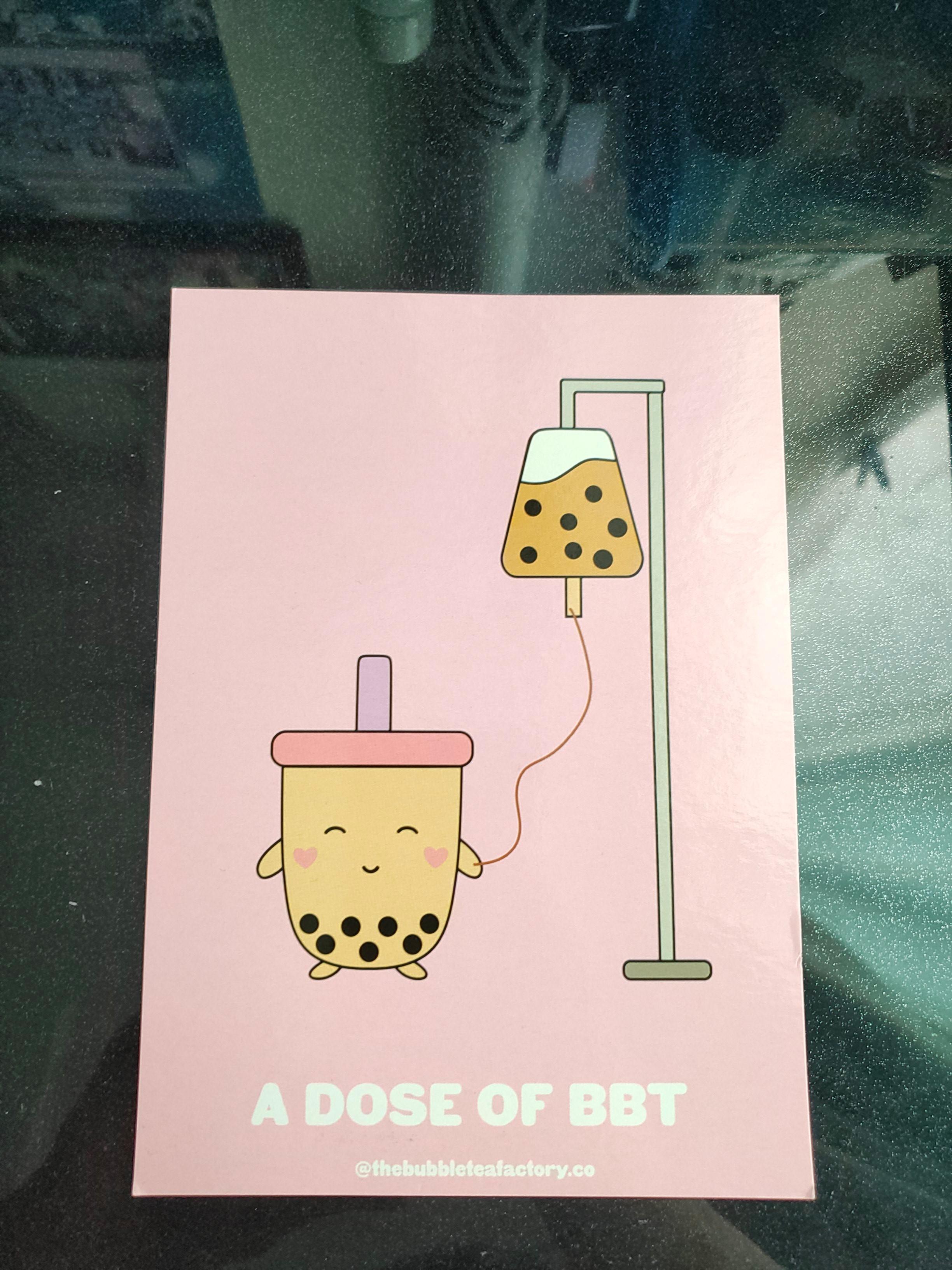 Bubble tea post cards, Hobbies & Toys, Stationery & Craft, Stationery ...