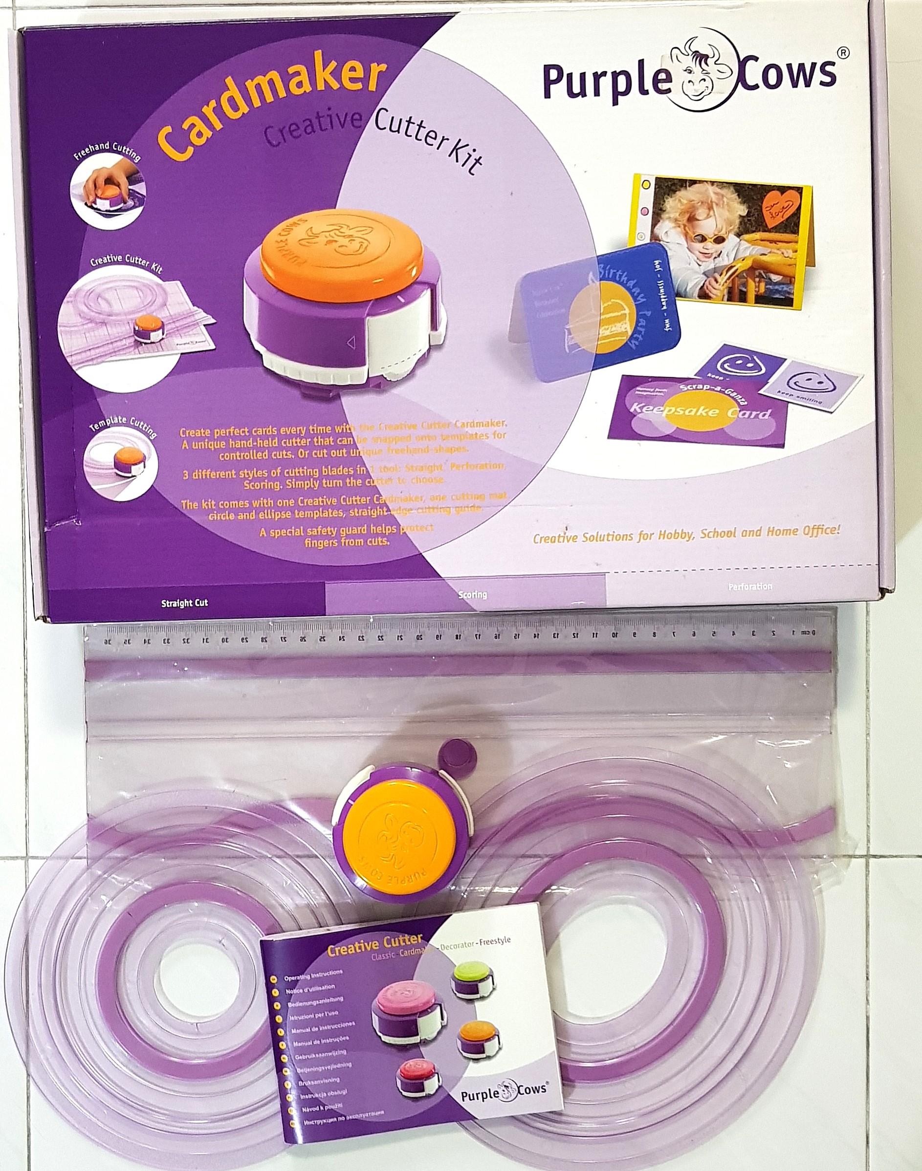 Cardmaker Creative Cutter Kit (Purple Cow), Hobbies & Toys, Stationery ...