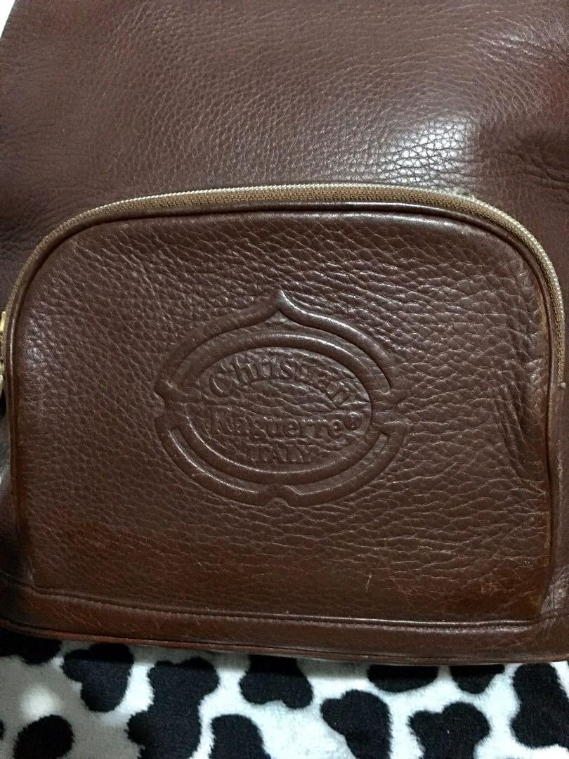 Christian raguerre leather backpack, Women's Fashion, Bags & Wallets ...