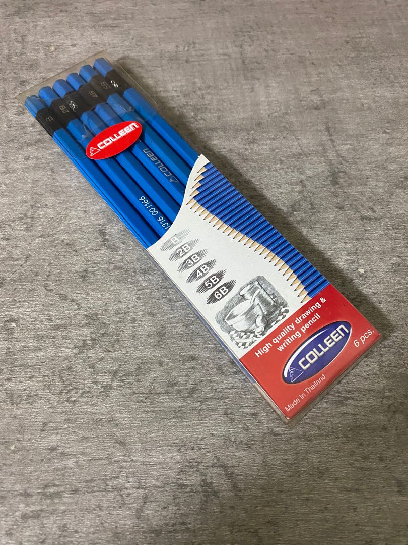 Colleen Drawing Pencil Set (6pcs), Hobbies & Toys, Stationery & Craft ...