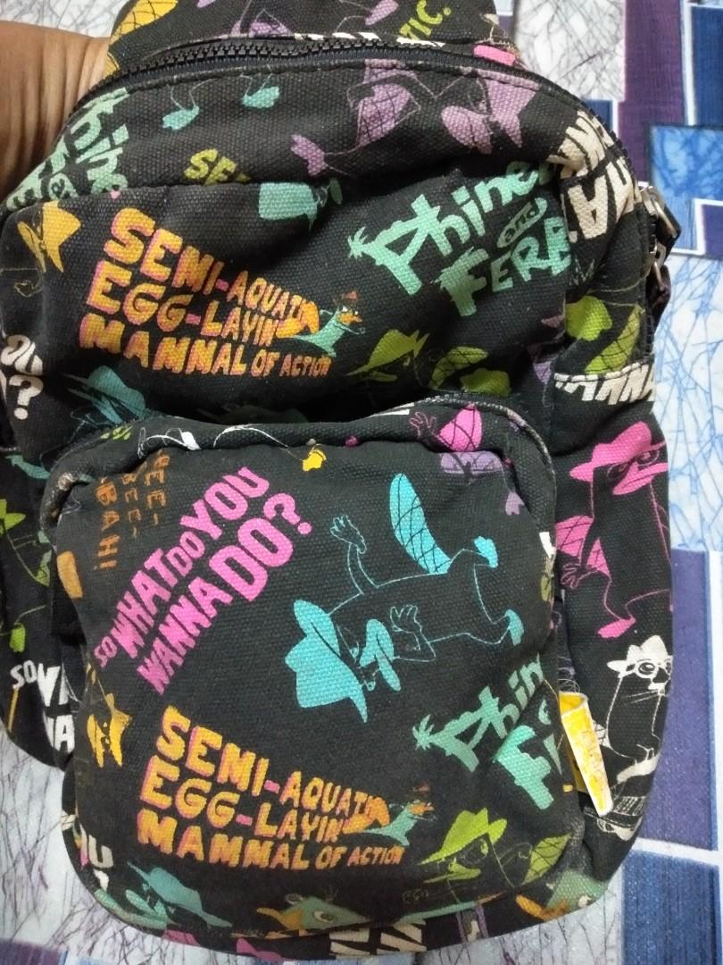 Crossbody kartun Phineas & Ferbs, Men's Fashion, Bags, Sling Bags on ...