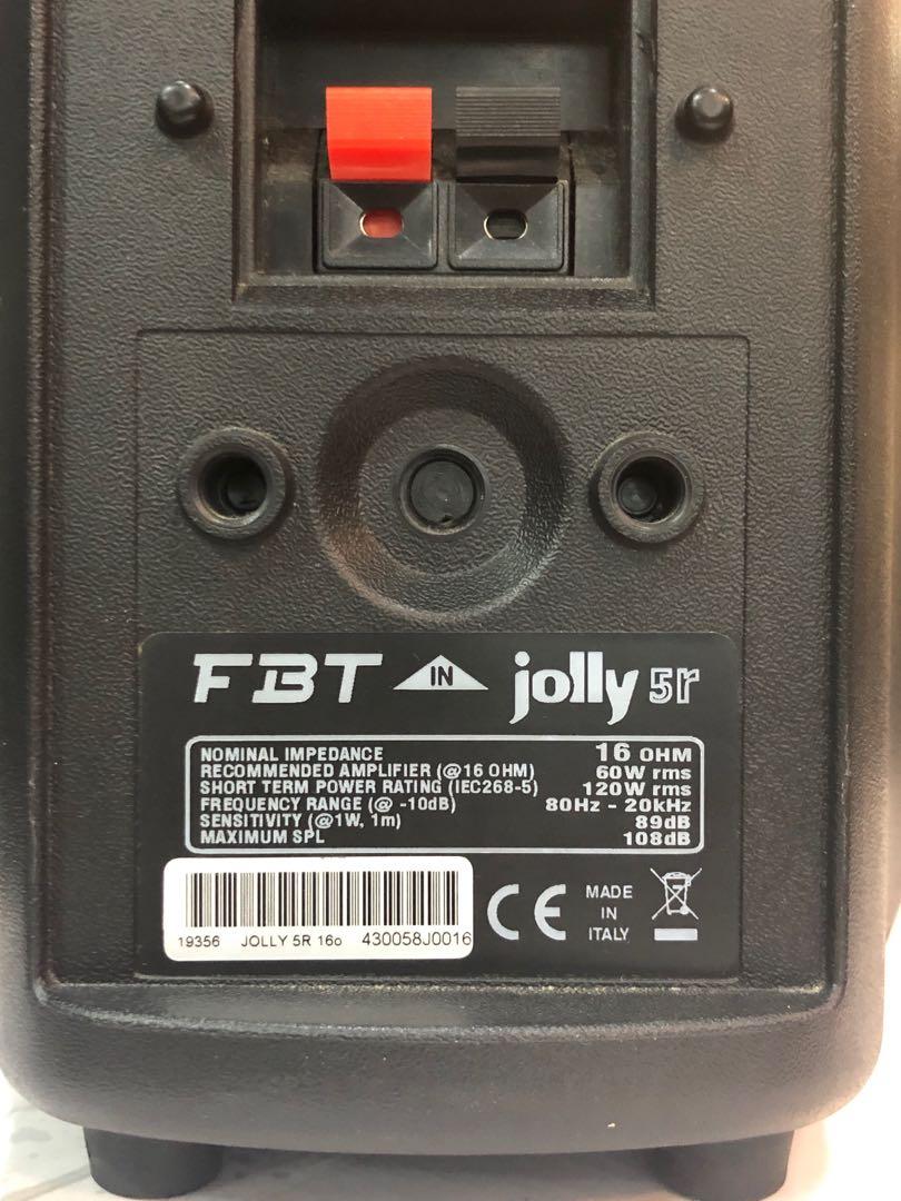 FBT Jolly 5r speaker, Audio, Soundbars, Speakers & Amplifiers on Carousell