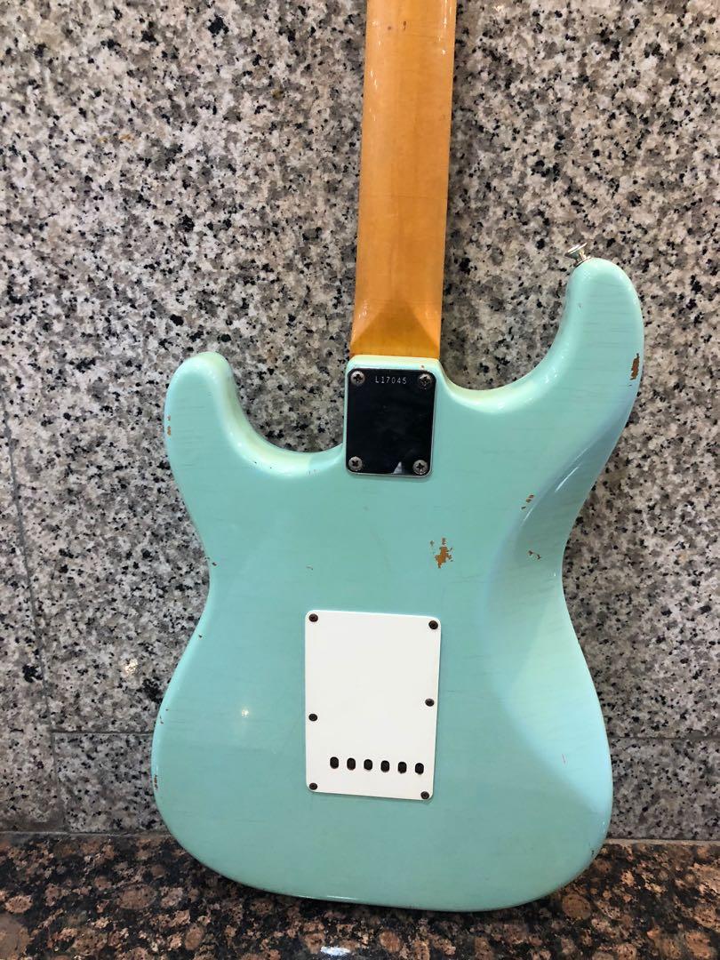 Fender Vintage 1963 Daphne Blue Stratocaster Guitar,Rare!, Hobbies ...