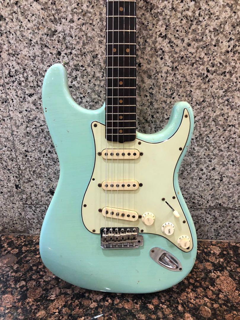 Fender Vintage 1963 Daphne Blue Stratocaster Guitar,Rare!, Hobbies ...
