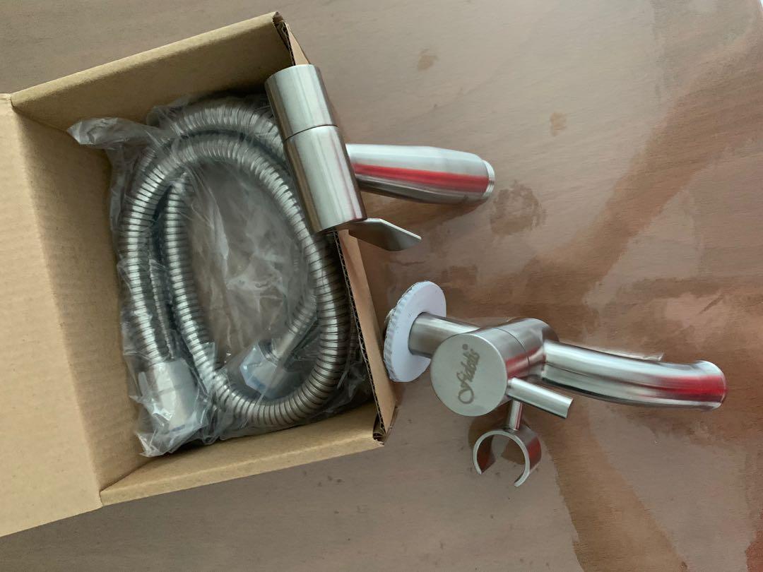 Fidelis stainless steel two way tap w bidet spray, Furniture & Home ...