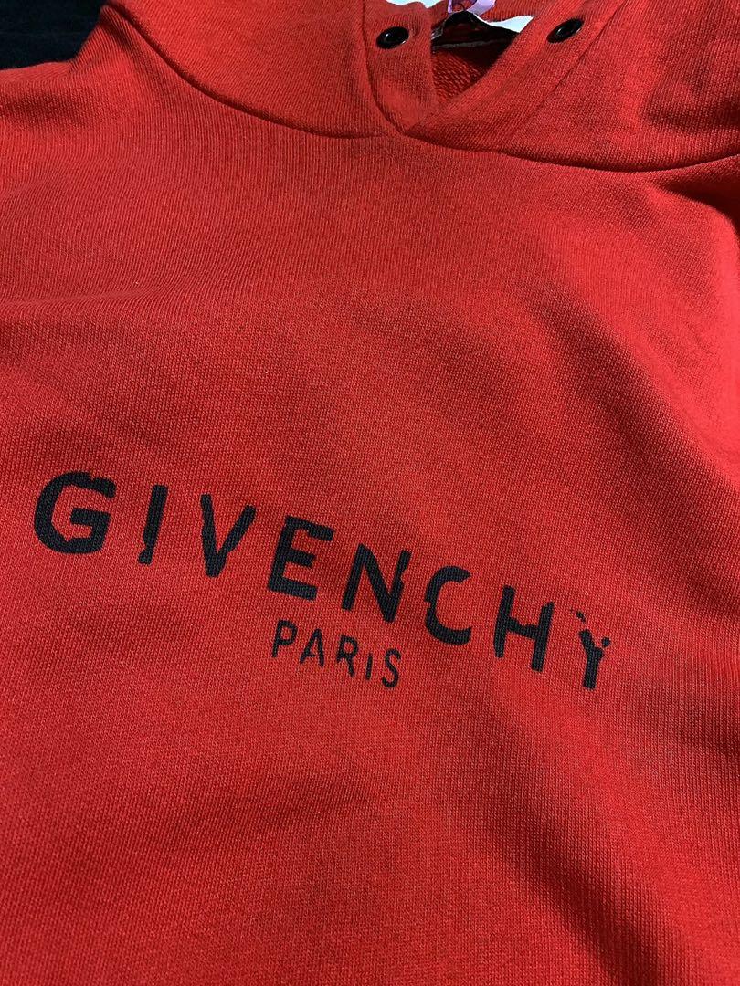 Givenchy Paris Logo Vintage Hoodie, Men's Fashion, Tops & Sets, Tshirts ...