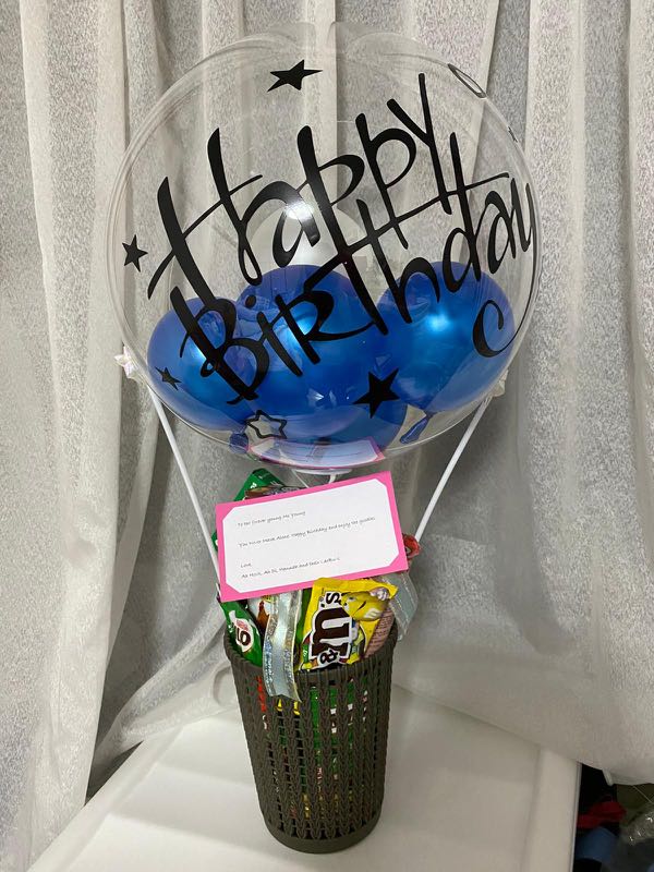 Happy Birthday Balloon Snack Bouquet, Design & Craft, Handmade Craft on ...