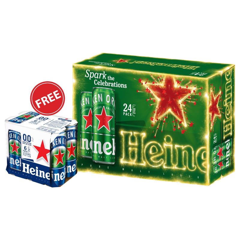 Heineken beer 16 cans free heineken zero 5 cans, Food & Drinks ...