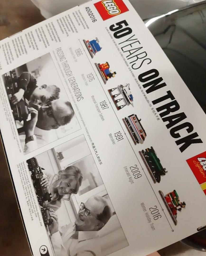 Lego 50 years on track 4002016 rare exclusive train set, Hobbies & Toys ...