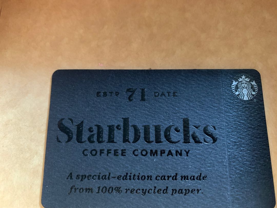 LIMITED EDITION Starbucks coffee card (paper), Tickets & Vouchers ...