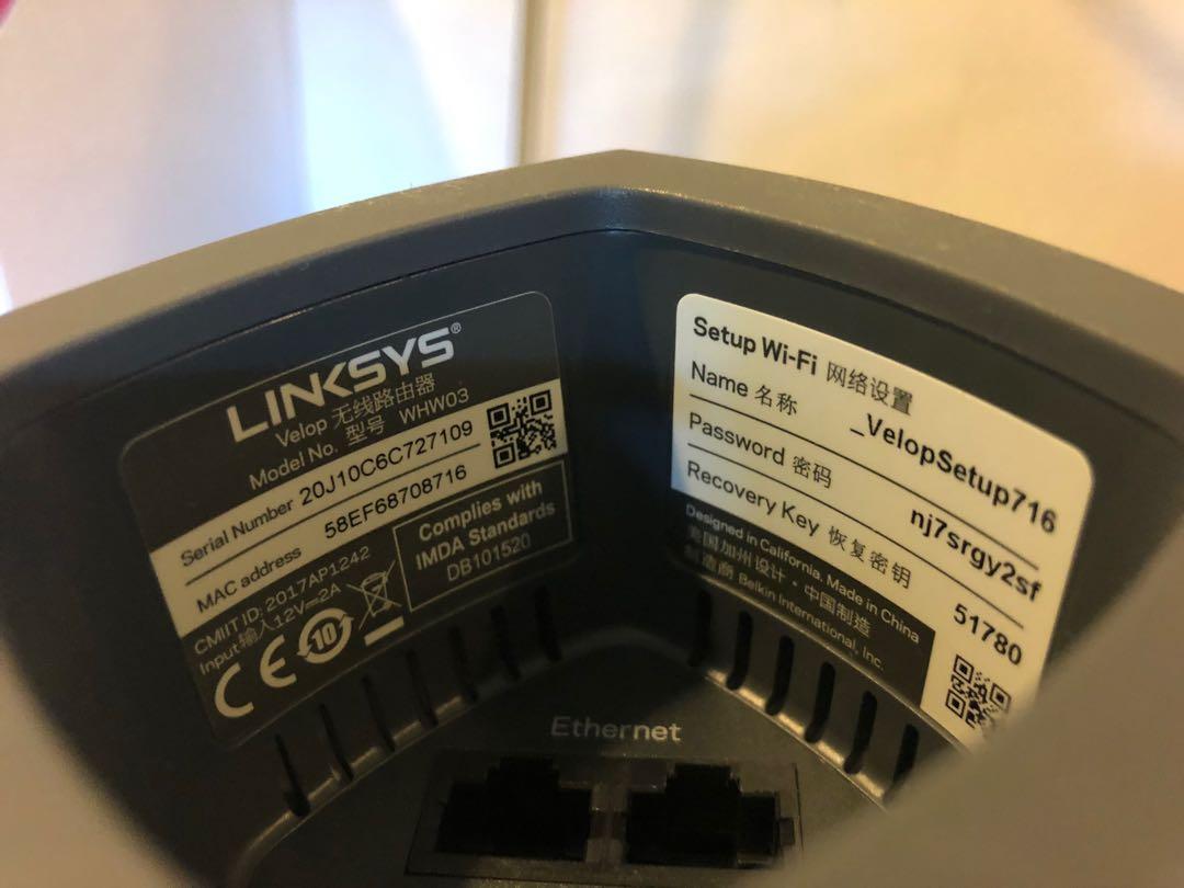 Linksys Velop tri band wifi mesh, Computers & Tech, Parts & Accessories, Networking on Carousell