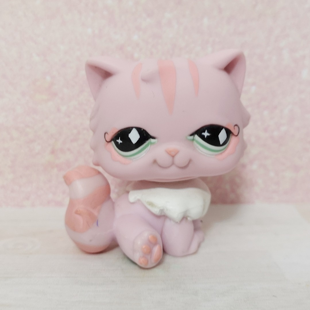 Littlest Pet Shop Persian Kitten #460 (Pink, Blue Eyes) (Retired ...