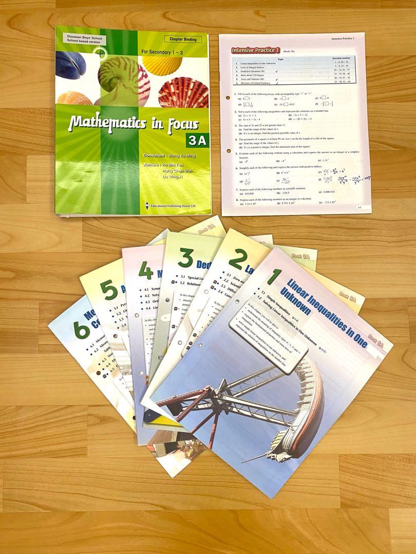 Mathematics in Focus 3A / 3B ( DBS based vision), 興趣及遊戲, 書本 & 文具, 書本及雜誌 ...