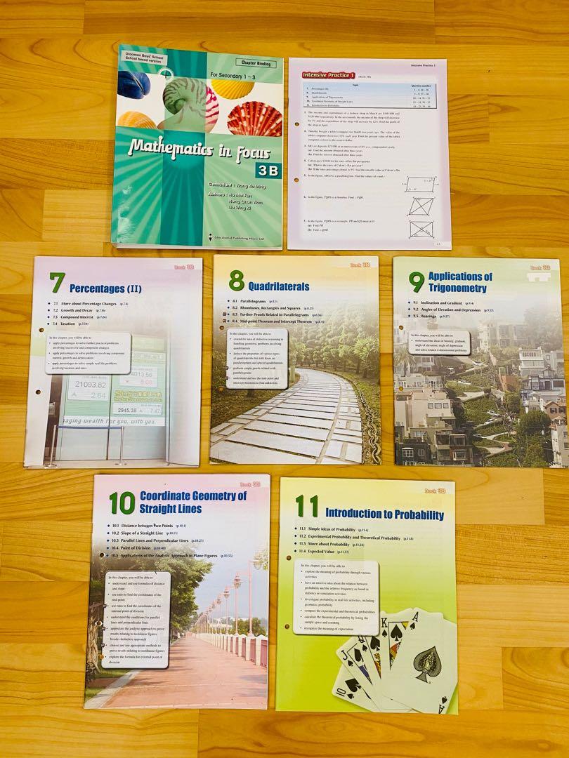 Mathematics in Focus 3A / 3B ( DBS based vision), 興趣及遊戲, 書本 & 文具, 書本及雜誌 ...