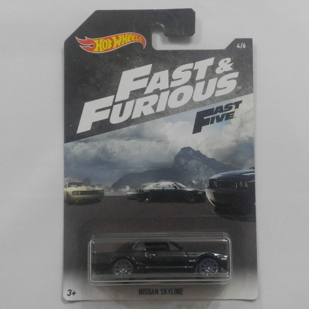 Mattel Hot Wheels Fast & Furious Die Cast Car #4 Nissan Skyline, 興趣及遊戲 ...