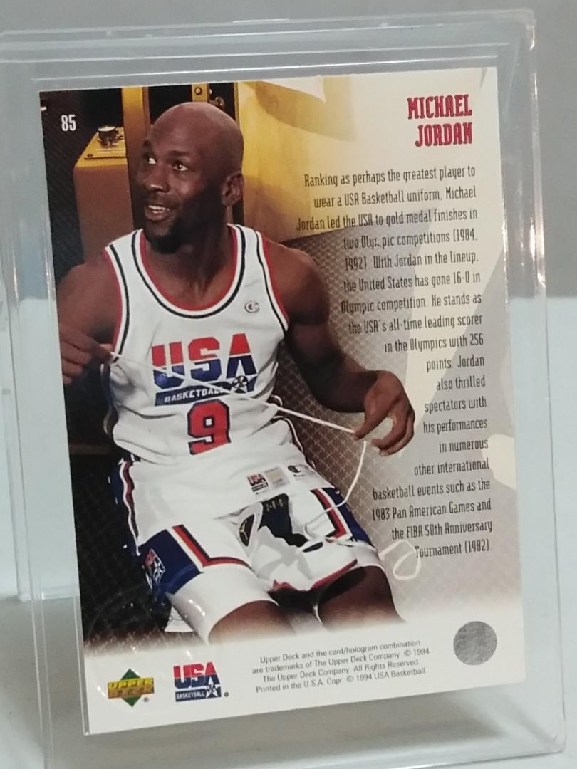 Michael Jordan USA gold medal card, Hobbies & Toys, Toys & Games on ...