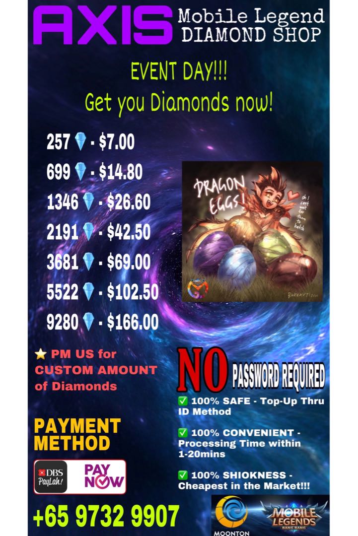 Mobile Legends Diamond Top-up. Cheap and fast and reliable ...