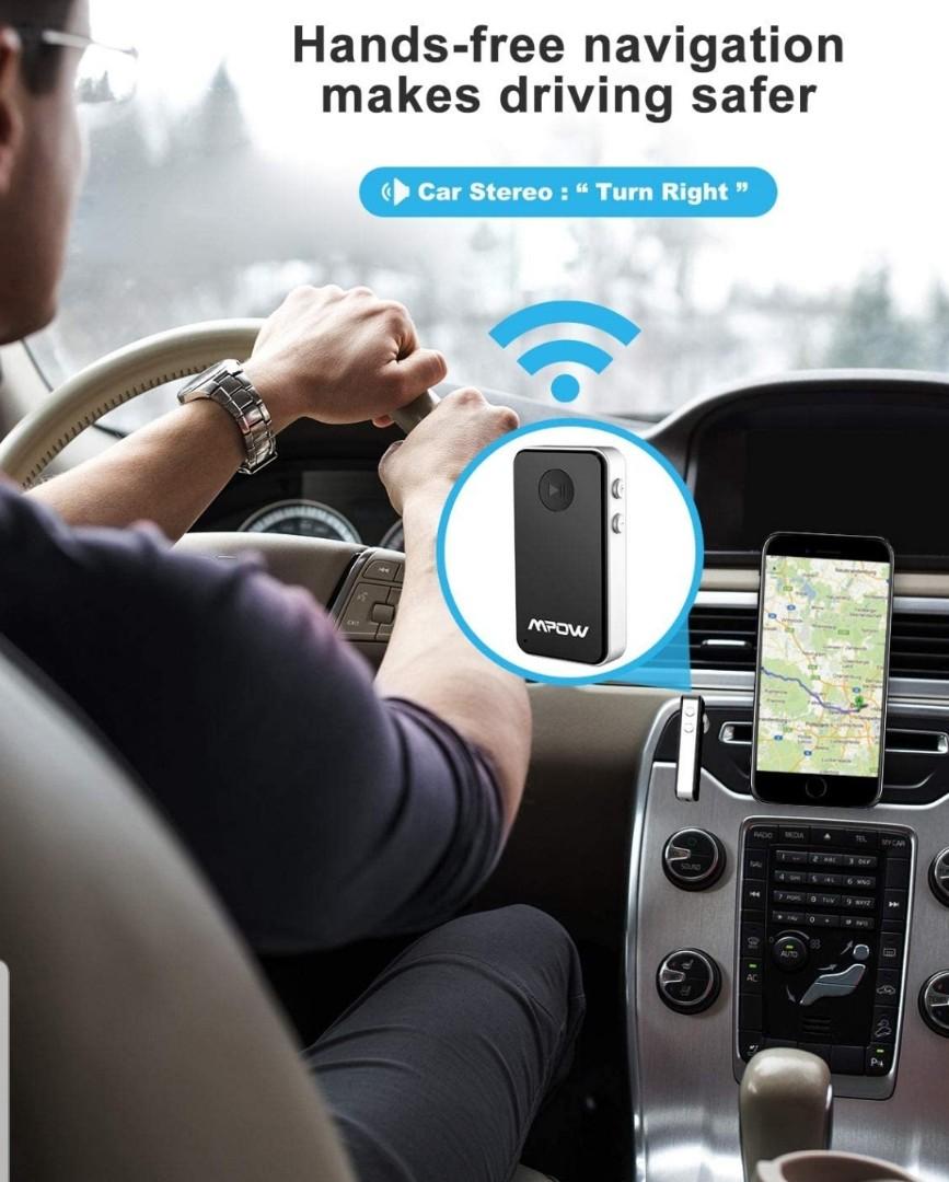 Mpow Bluetooth Receiver, Streambot Mini Bluetooth Car Aux Adapter ...